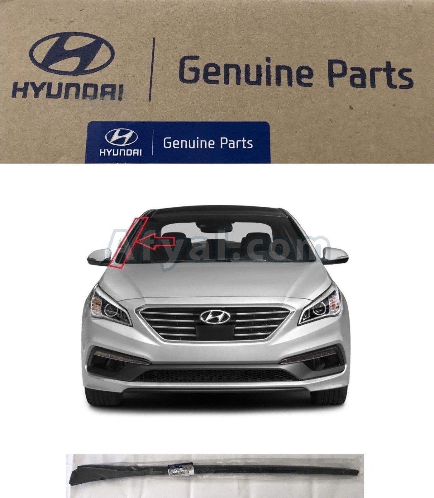 86140C1100 | CLIP, OUTSIDE MOULDING Hyundai # 86140-C1100