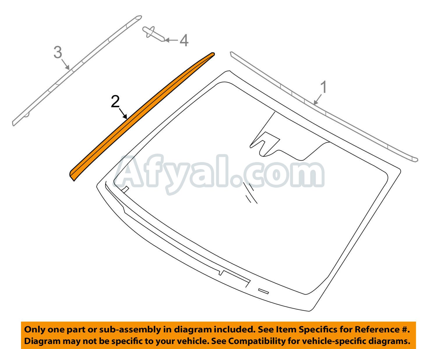 86140C1100 | CLIP, OUTSIDE MOULDING Hyundai # 86140-C1100